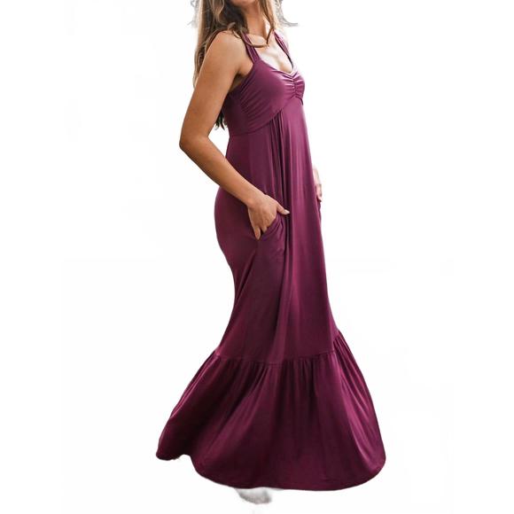 Yala | Dresses | New Yala Cleo Babydoll Bamboo Maxi Dress In ...